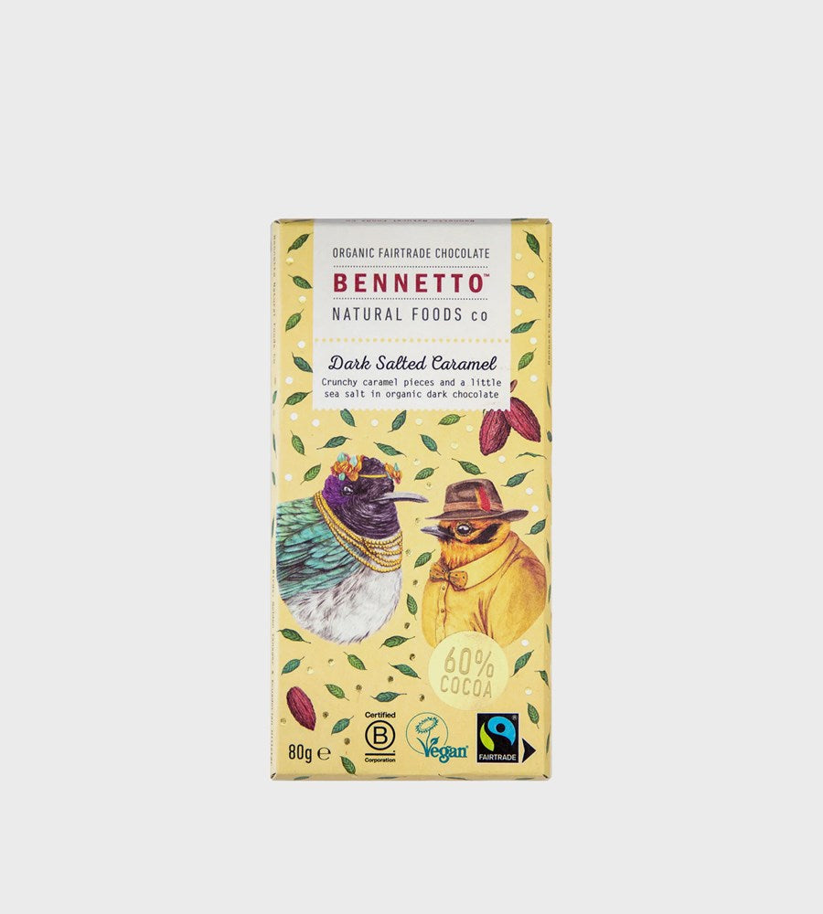 Bennetto Chocolate Bar | Dark Salted Caramel – Father Rabbit Limited