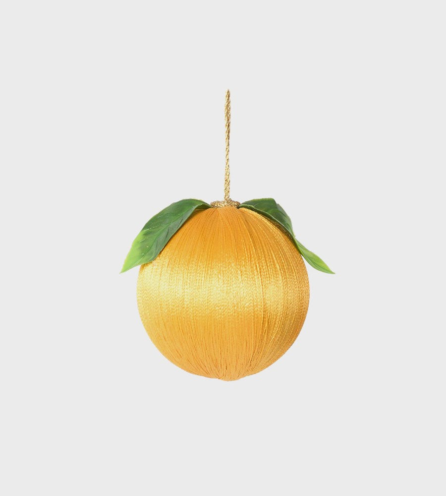 Silk Fruit Bauble Yellow